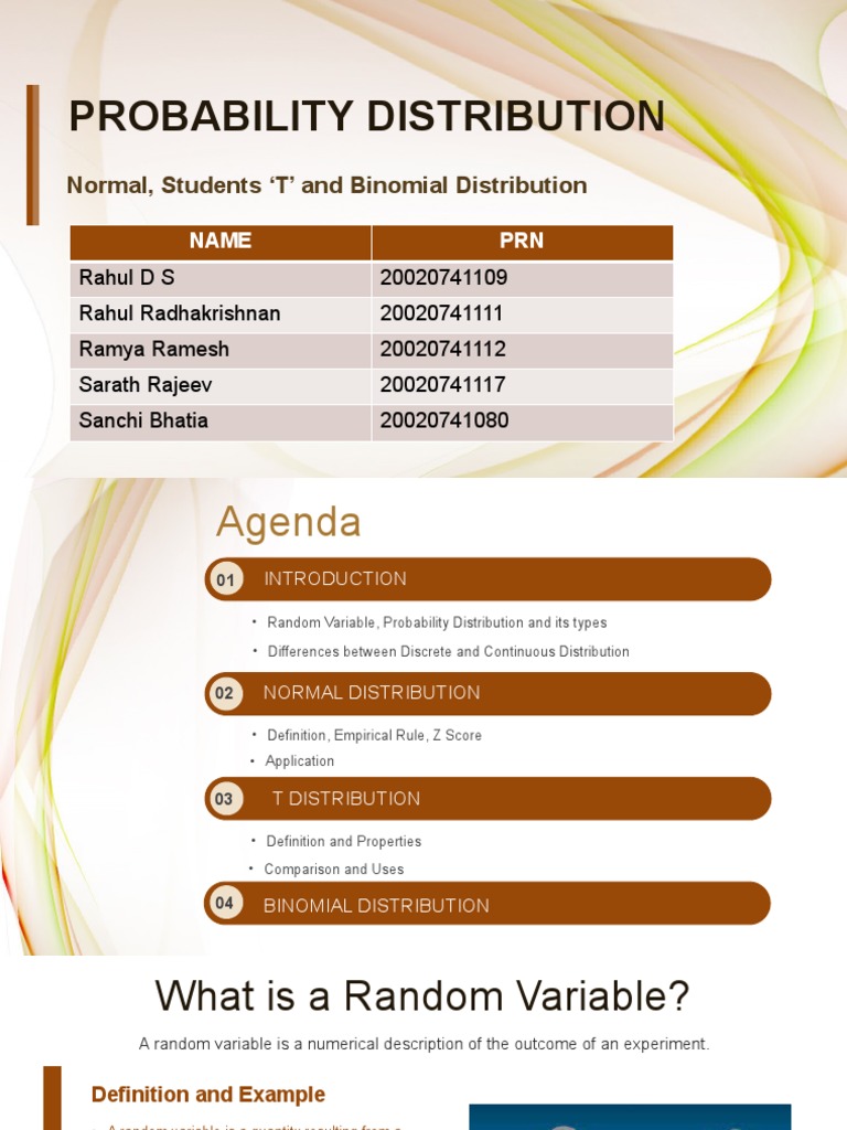 BSR PPT - Compiled | PDF | Probability Distribution | Normal Distribution