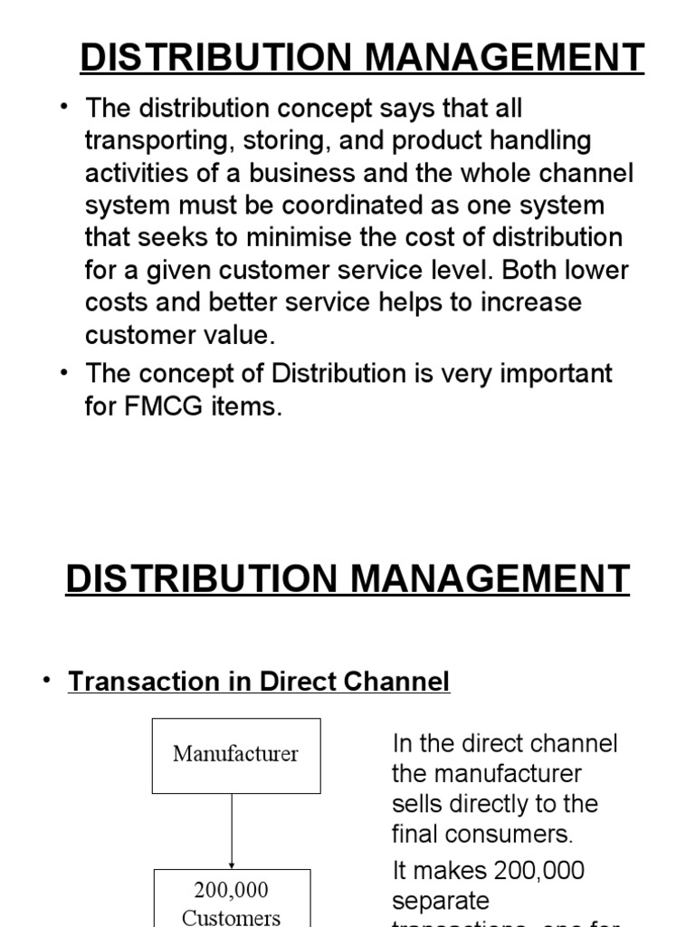 Effective Distribution Management Strategies | PDF | Retail | Marketing