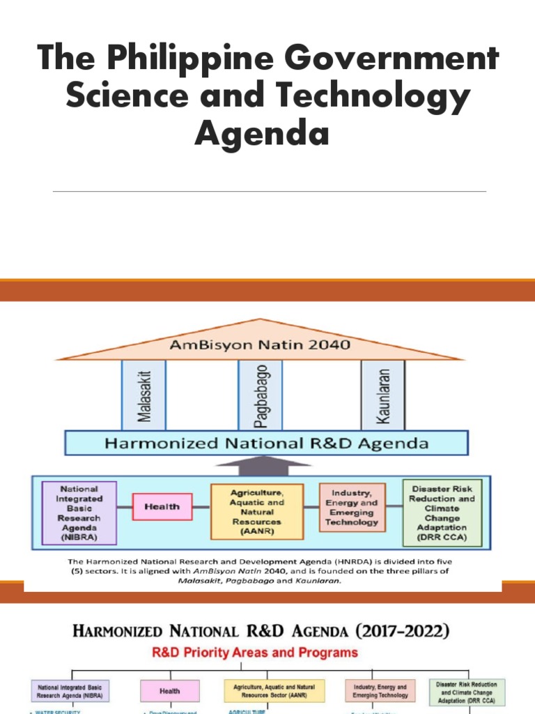 03 The Philippine Government Science and Technology Agenda AMBISYON2040 - PDP2017 - 2022 | PDF ...