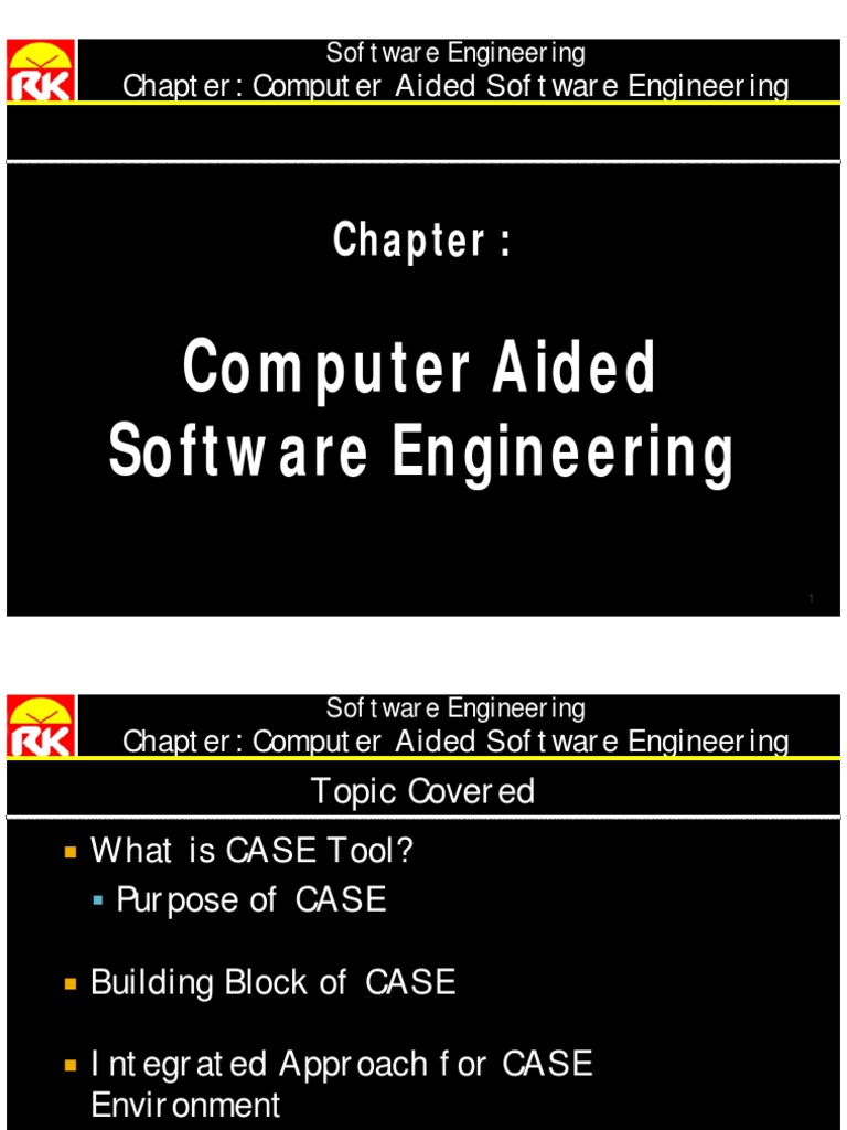 Chapter: Computer Aided Software Engineering | PDF | Software | Engineering
