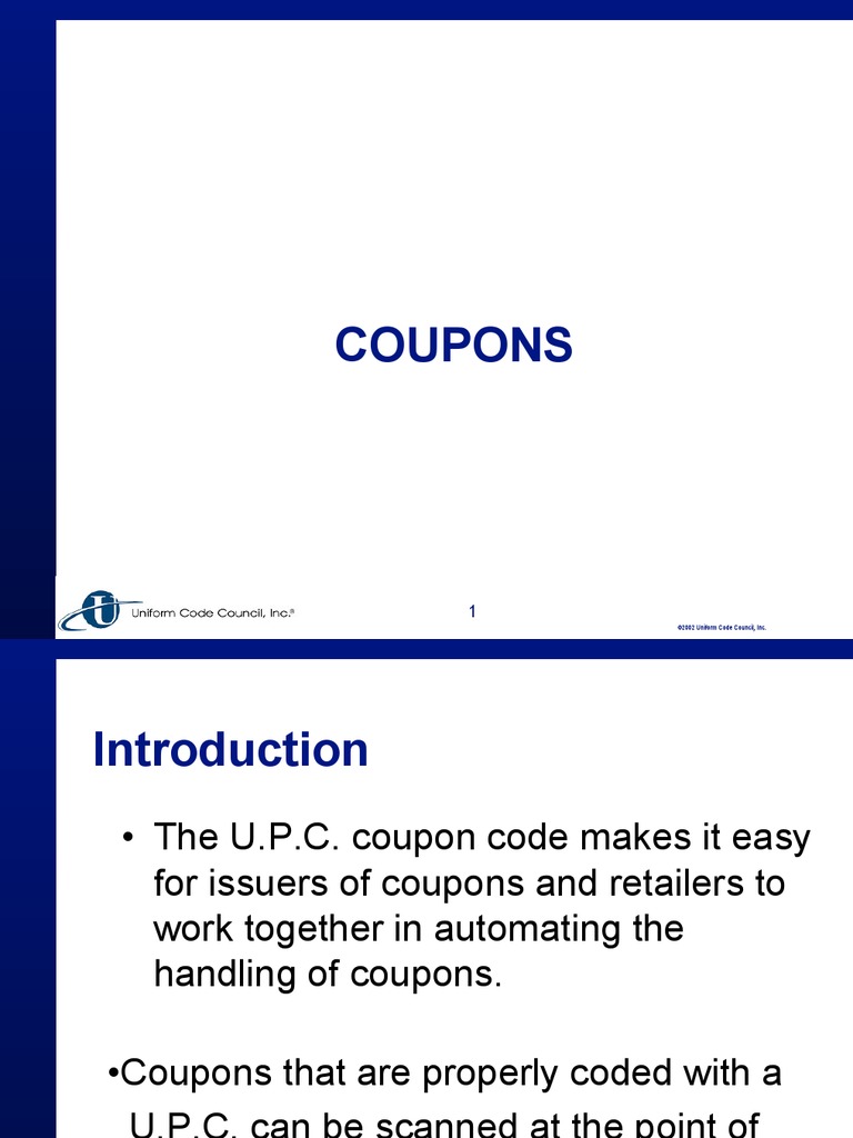 Ucc Coupons | PDF | Universal Product Code | Coupon