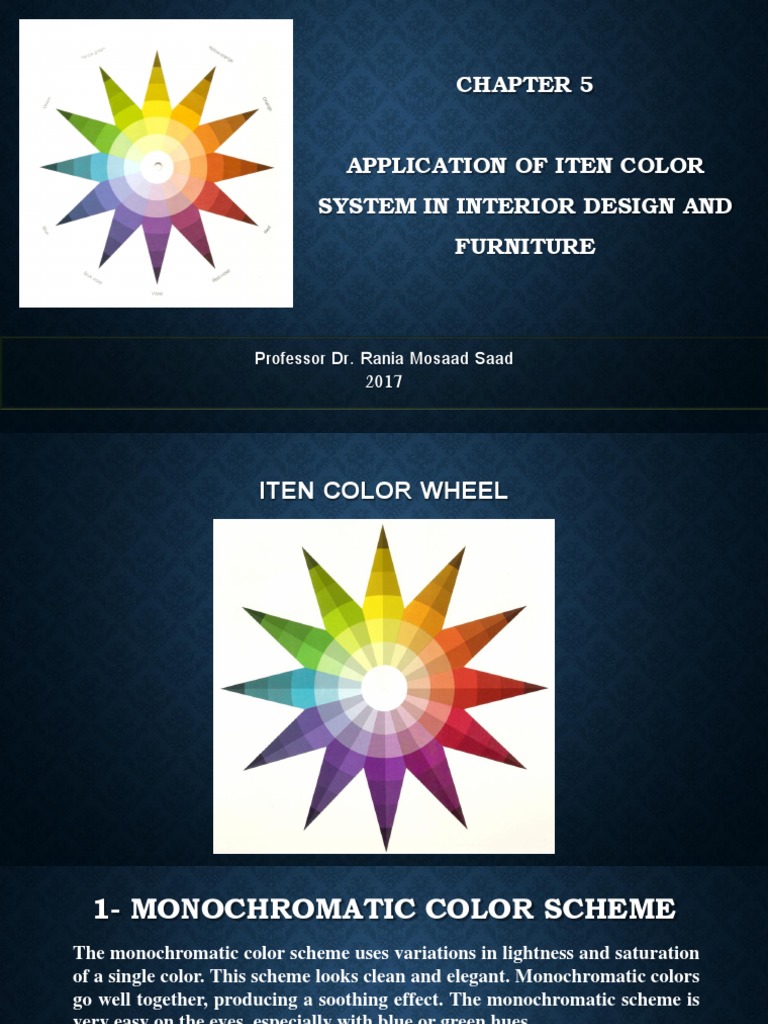 ITEN Color System in Interior Design | PDF | Artistic Techniques | Color