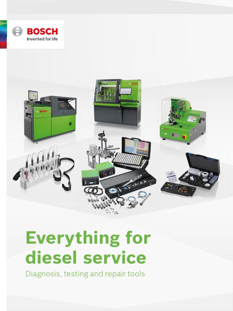 Bosch Diesel Service Tools & Solutions | PDF | Fuel Injection | Diesel ...