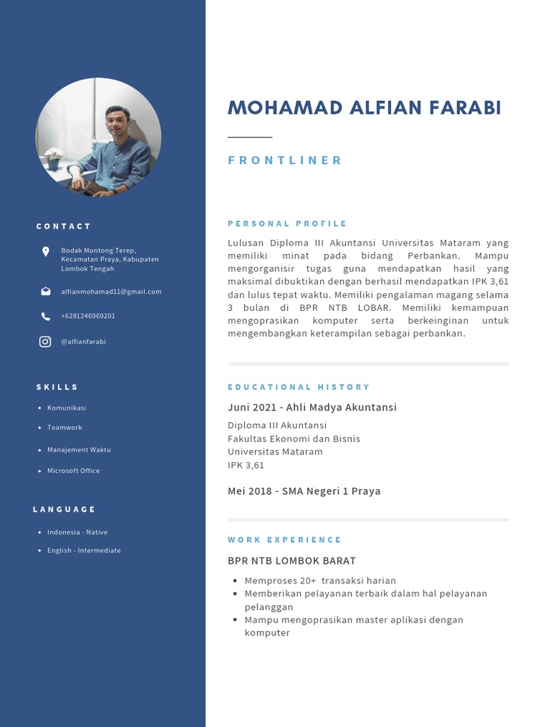 CV - Mohamad Alfian Farabi | PDF