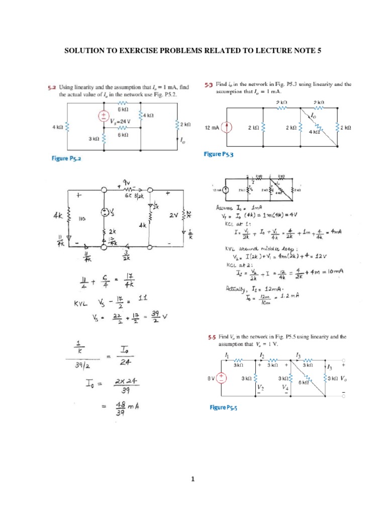 Lect 5 Note HMWK Solution | PDF