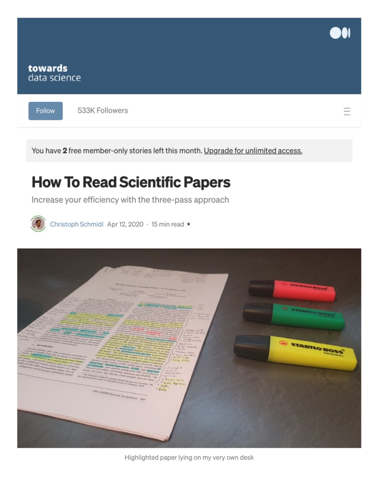 How To Read Scientific Papers. Increase Your Efficiency With The - by ...