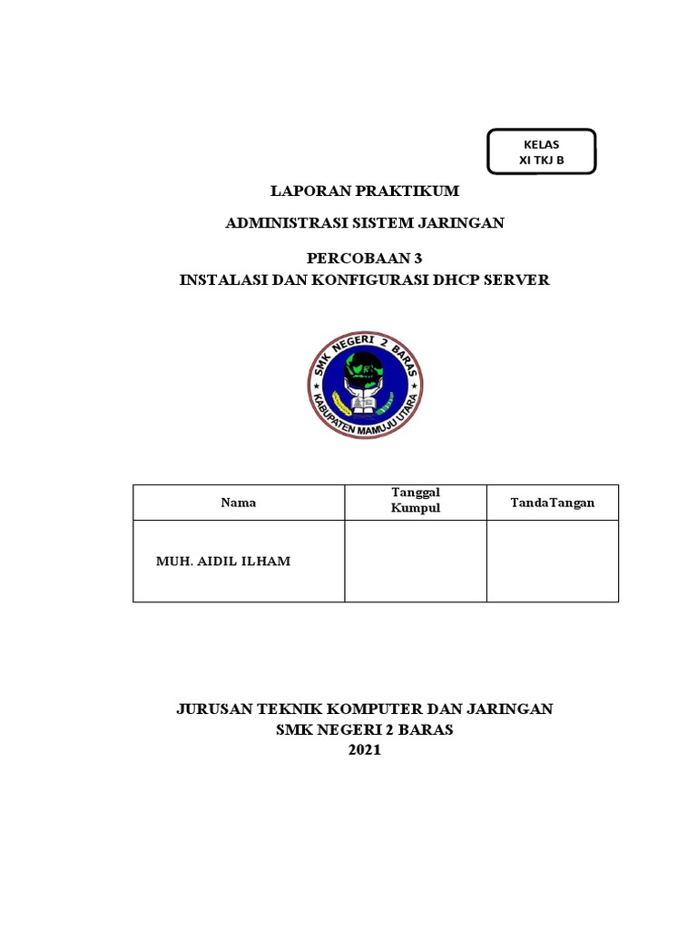 Laporan Praktikum DHCP Server | PDF