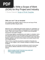 Piping Scope of Work | PDF