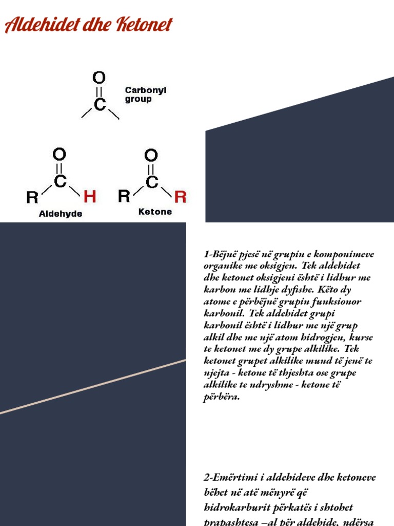 Aldehidet Dhe Ketonet | PDF