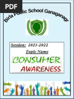 Consumer Rights Project Class 10 | PDF | Consumer Protection | Justice