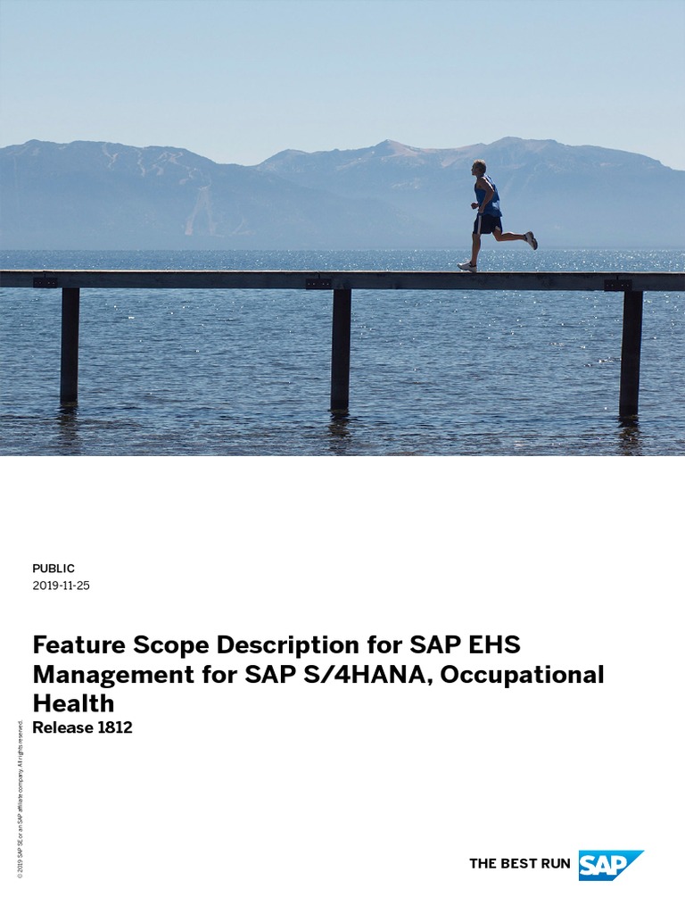 Feature Scope Description For SAP EHS Management For SAP S/4HANA, Occupational Health | PDF ...