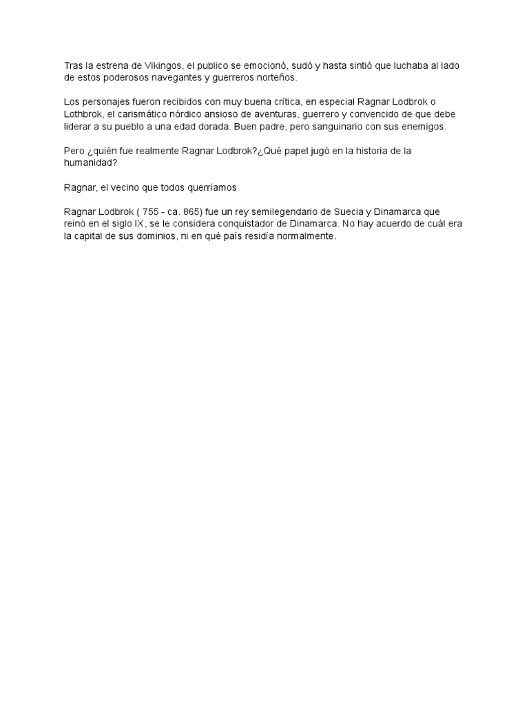 Historia de Ragnarok | PDF | Historia