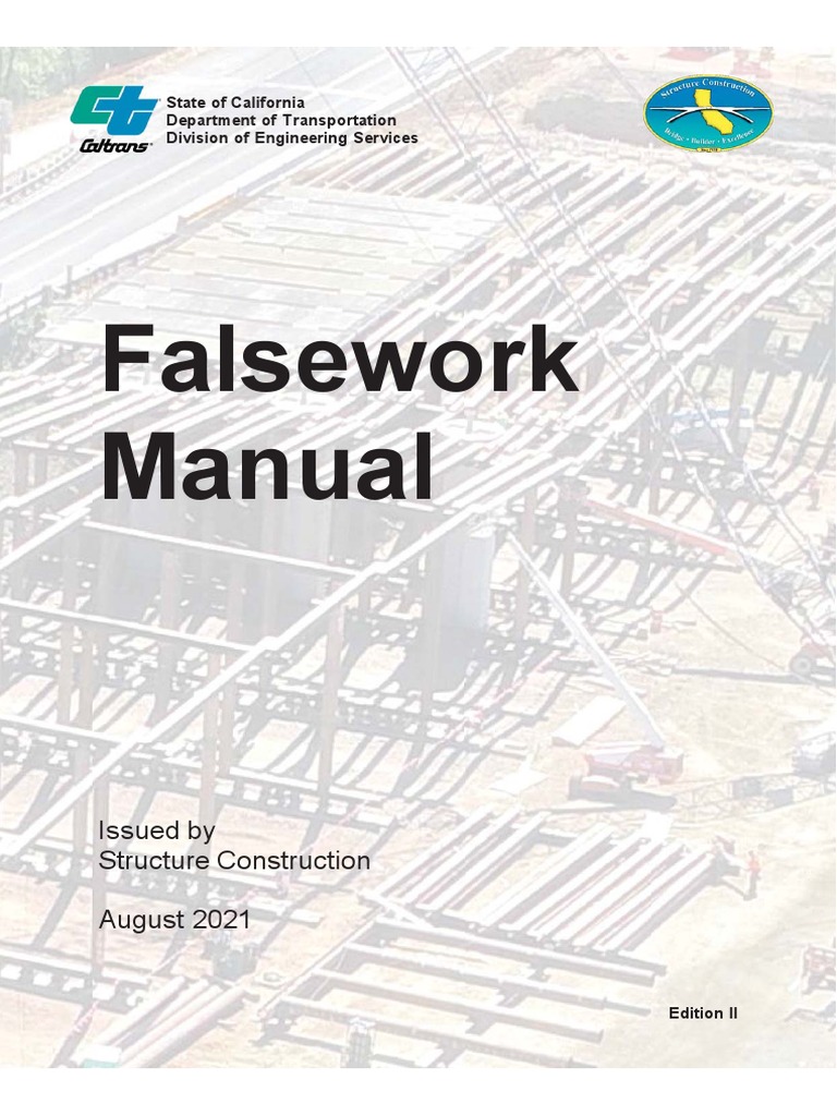 CALTRANS Falsework Manual Table of Contents | PDF