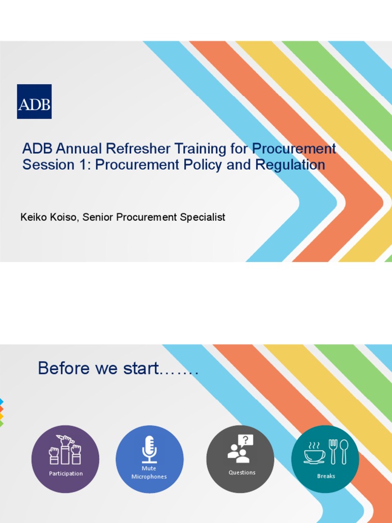 Procurement Refresher Policy June 2021 | PDF | Procurement | Asian ...