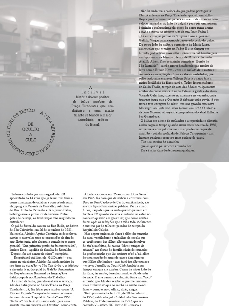 História de Carlos Zéfiro: O Mestre dos Quadrinhos Eróticos | PDF