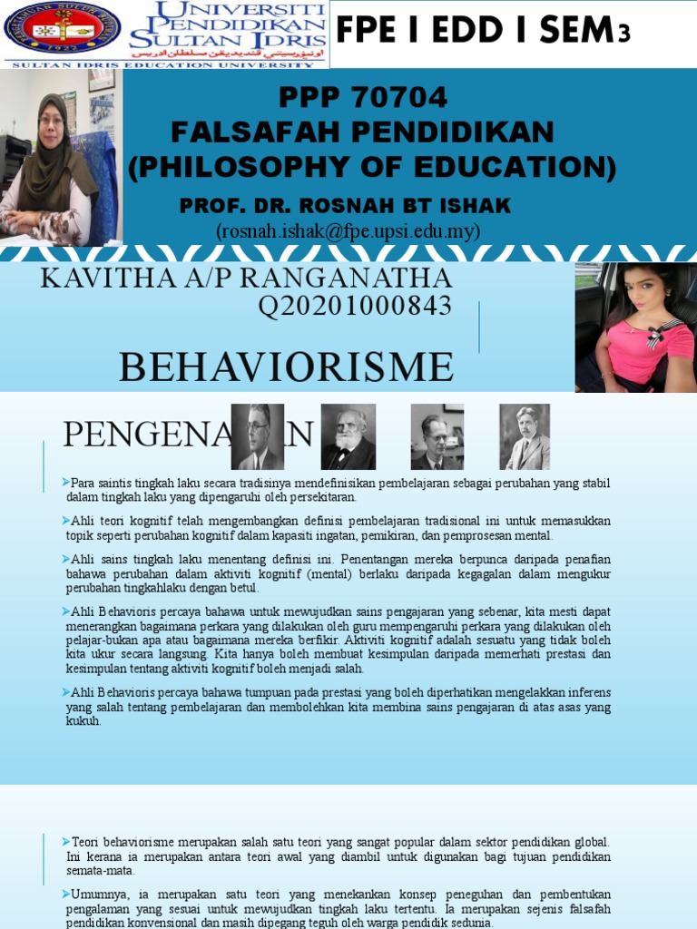 Behaviorisme Powerpoint | PDF