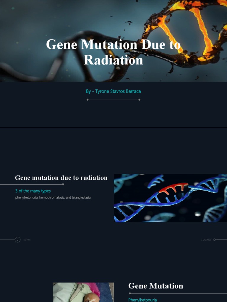 Gene Mutation Due To Radiation | PDF | Medical Specialties | Epidemiology