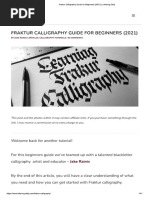 Fraktur Calligraphy Practice Guide | PDF | Letter Case | Writing