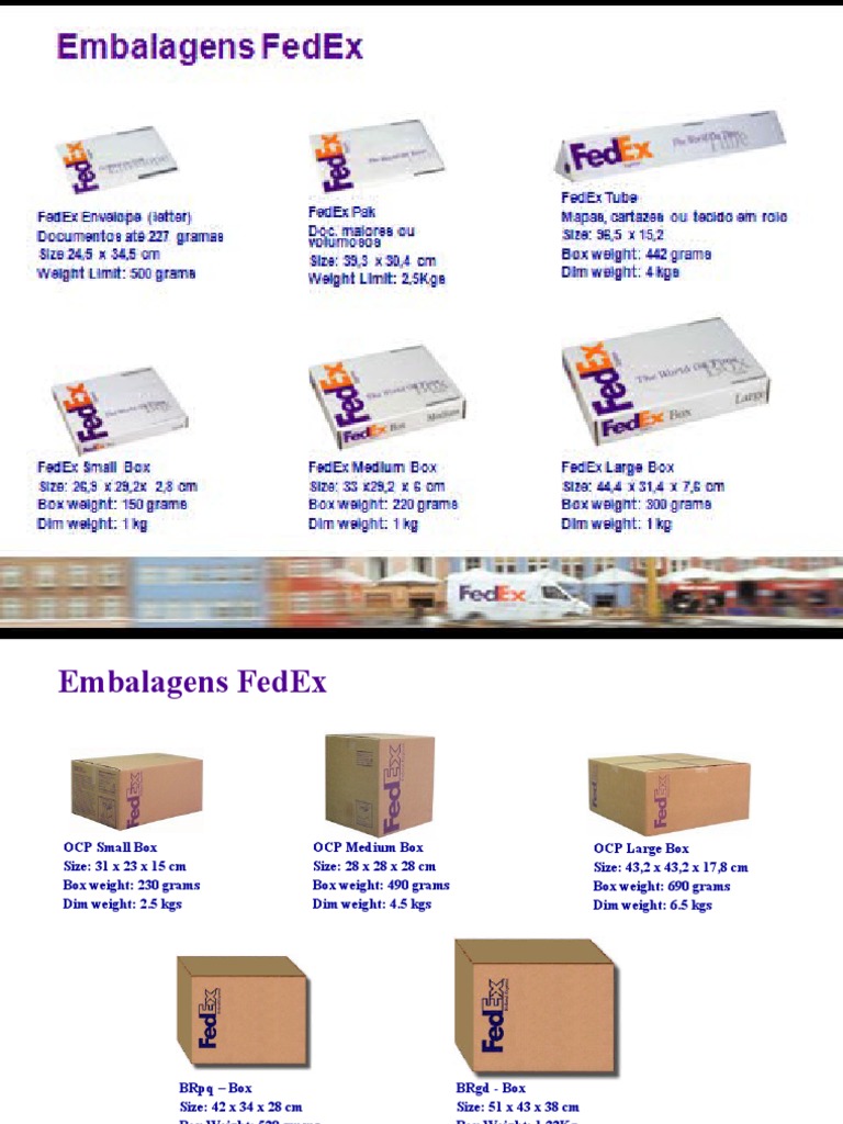 Embalagens FedEx | PDF