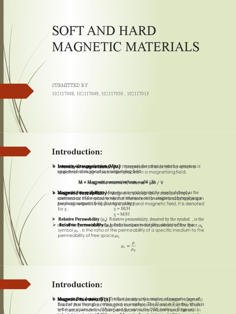 Differences Between Hard and Soft Magnets | PDF | Magnet | Ferromagnetism