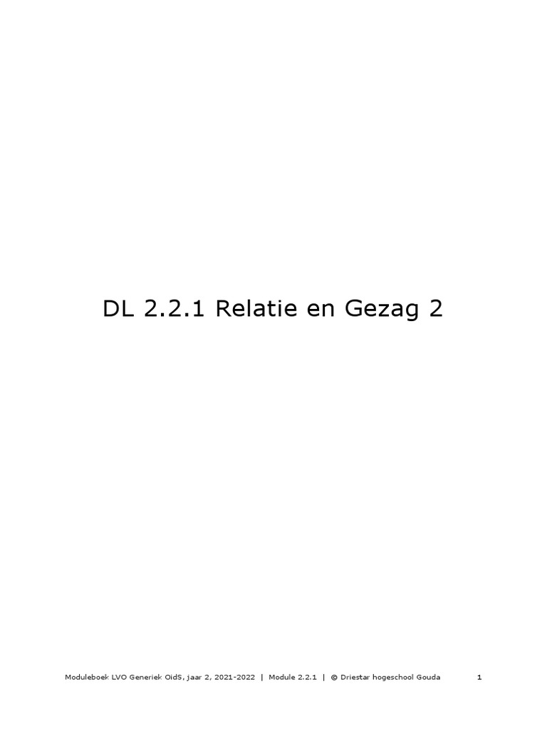 LVO OidS Generiek DL 2.2.1 Relatie en Gezag 2 Incl Criterialijst ...