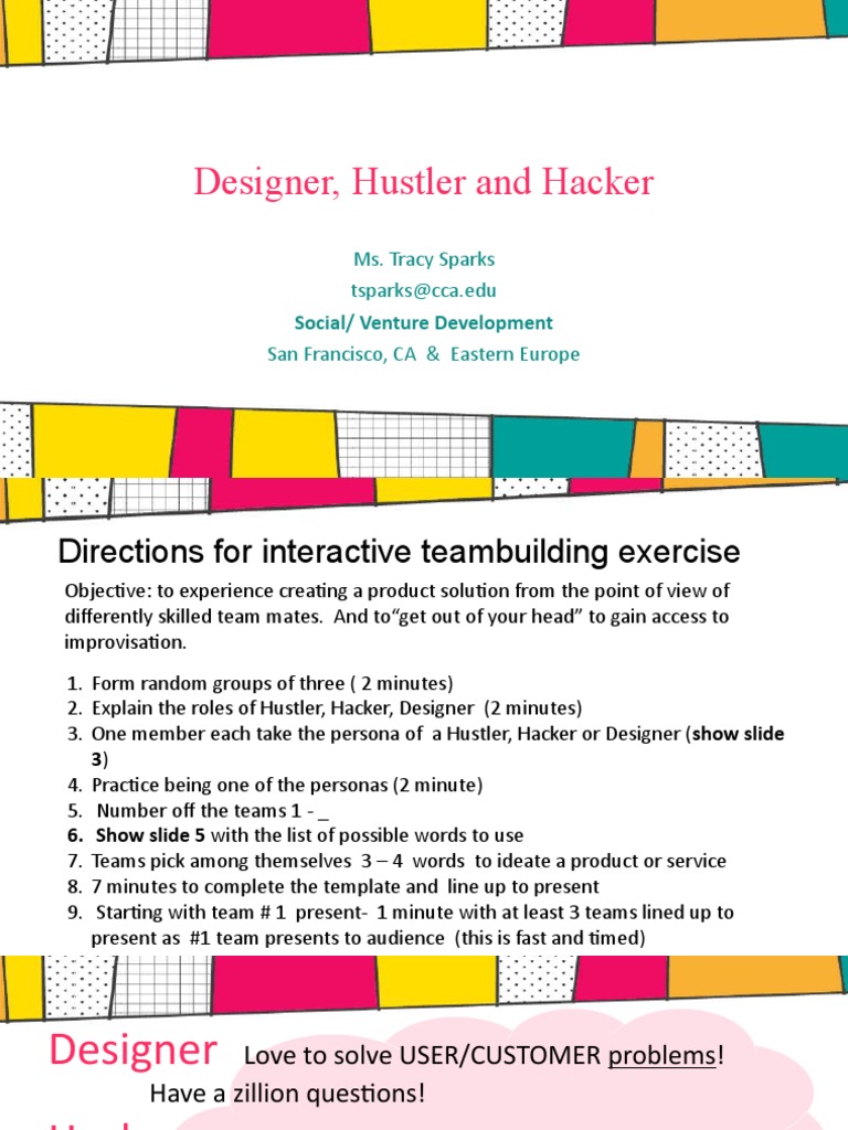 Design Thinking: Team Building Exercise | PDF