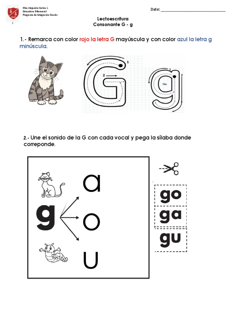 Consonante G Ga - Go-Gu 2021 | PDF | Fonética | Colación