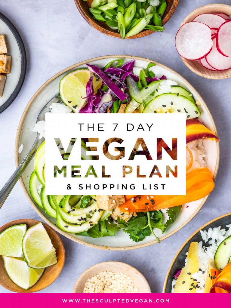 7 Day Free Vegan Meal Plan | PDF | Tofu | Hamburgers