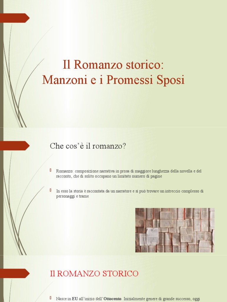 Romanzo Storico e Promessi Sposi | PDF