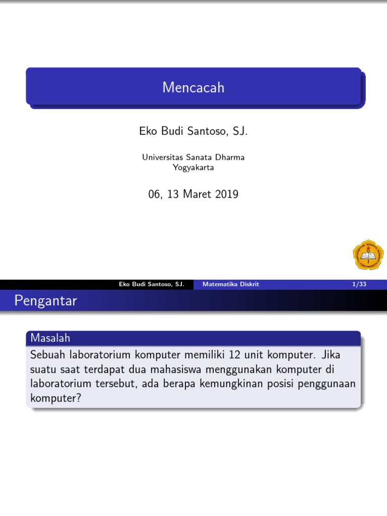 Mencacah | PDF | Metode & Bahan Ajar | Komputer
