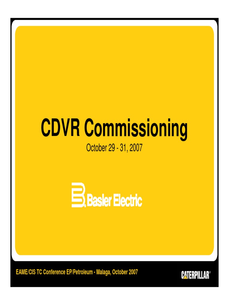 CDVR Commisioning | PDF | Electric Power | Electrical Engineering