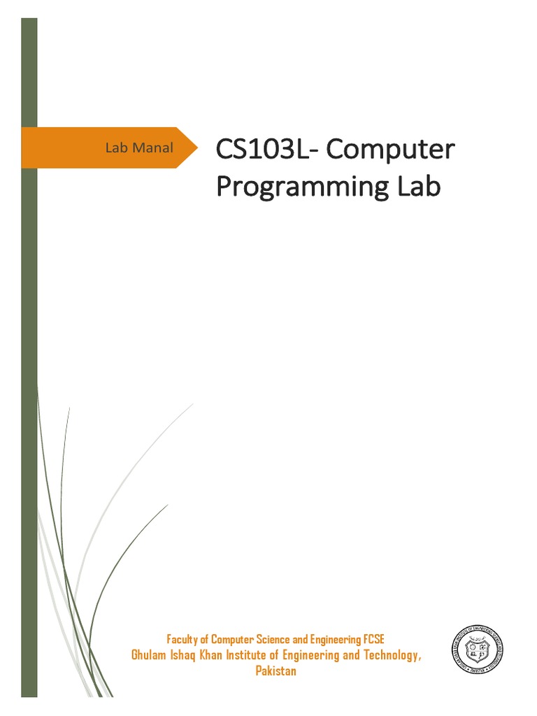 Cs103l Manual Pdf Subroutine Pointer Computer Programming