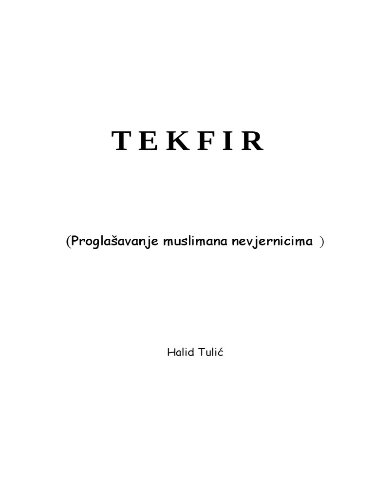 TEKFIR | PDF