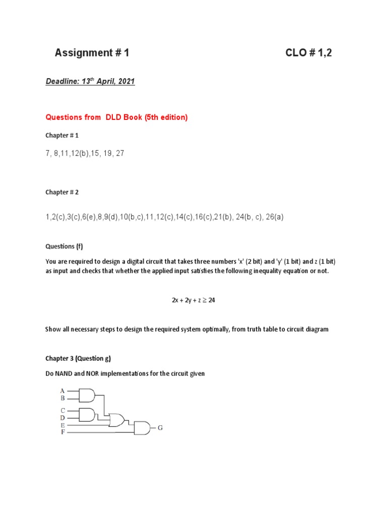 Assignment 1 2k21 | PDF