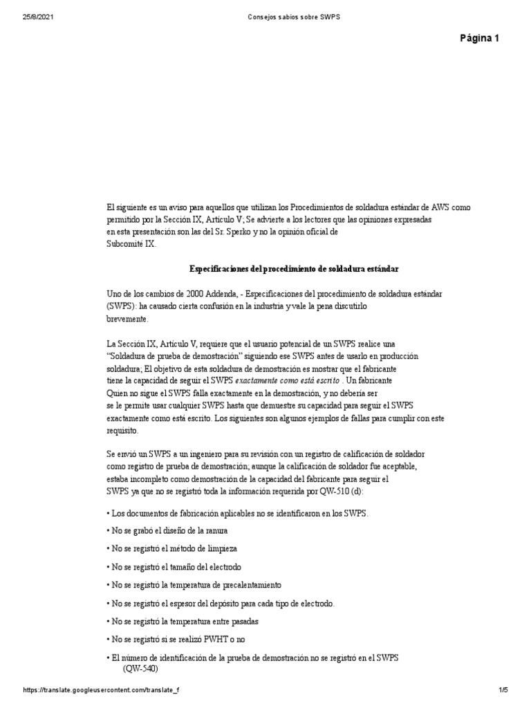 Sobre SWPS | PDF | Soldadura | Construcción