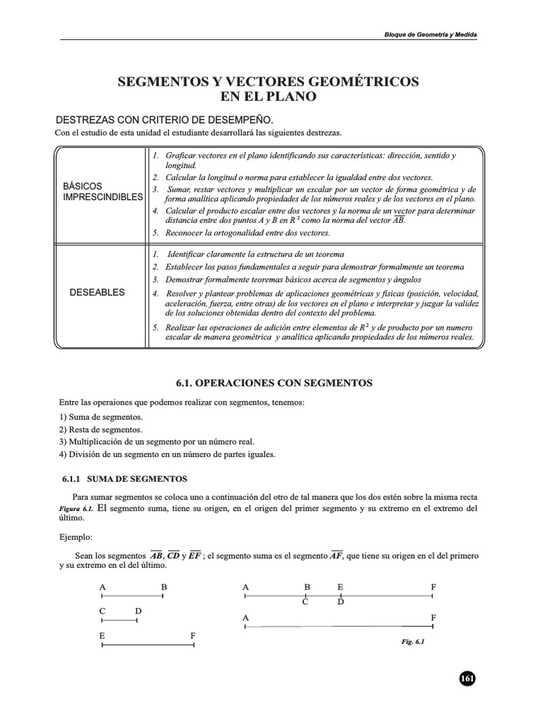 SEGMENTOS | PDF | Vector Euclidiano | Geometria plana)