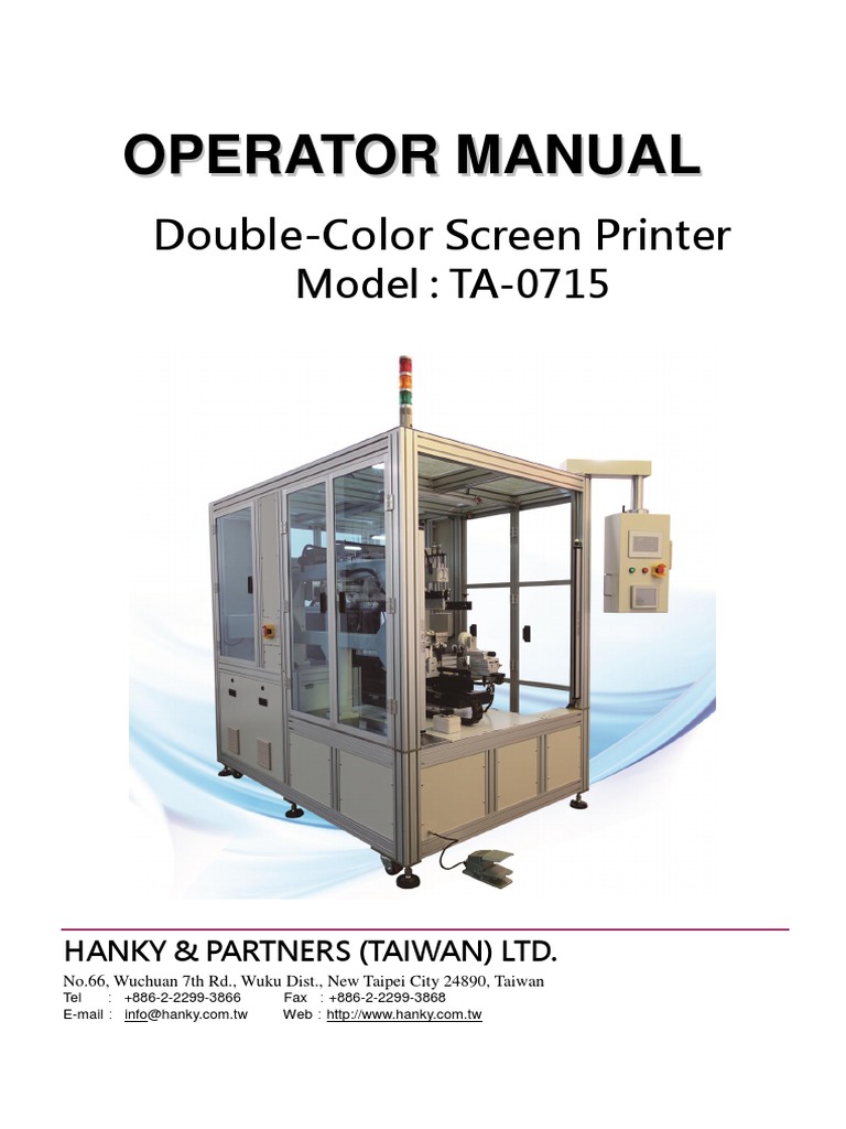 Operational Manual Printer | PDF | Electrical Connector | Humidity