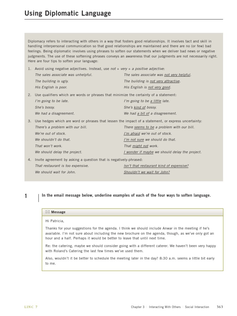 Diplomatic English.1 | PDF | Social Psychology | Cognition