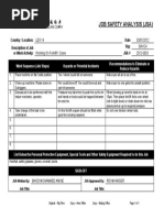 Job Safety Analysis Forklift Operations | PDF | Forklift | Transport