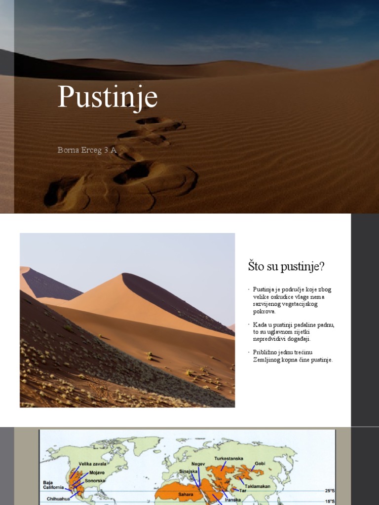 Pustinje Prezentacija | PDF