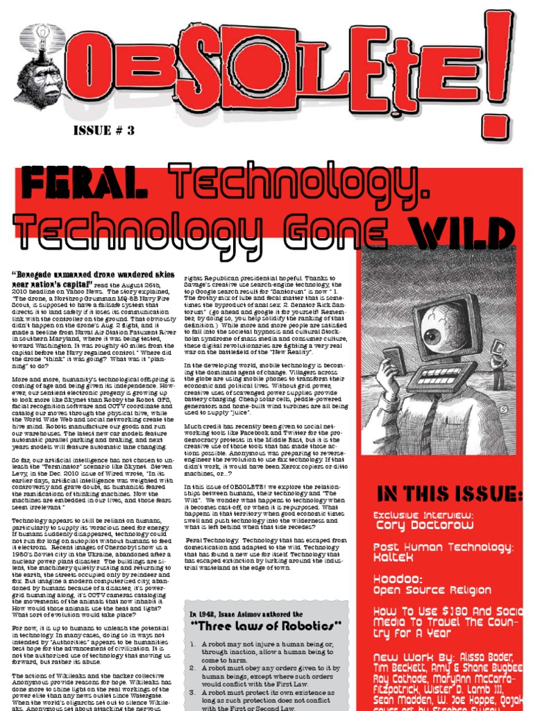 Issue #3 of OBSOLETE! Magazine | PDF | Craigslist | Artificial Intelligence