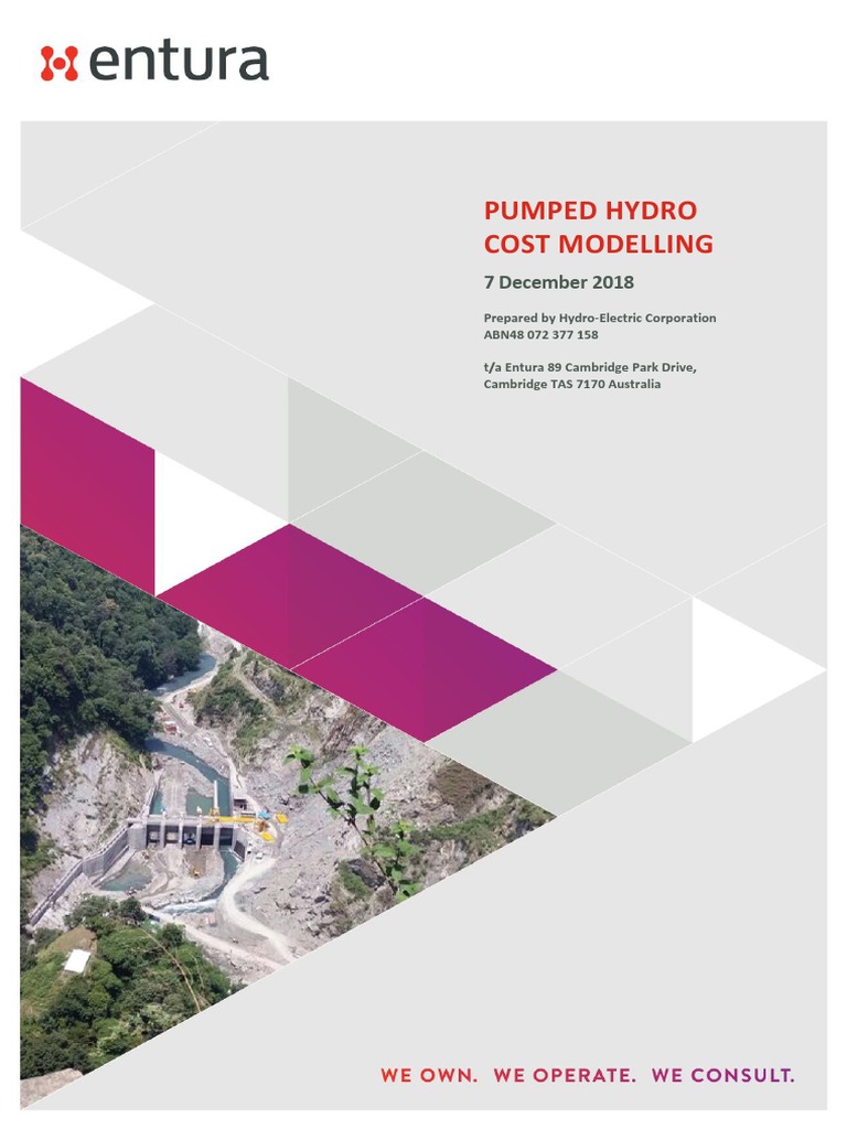Report Pumped Hydro Cost Modelling | PDF | Dam | Hydroelectricity