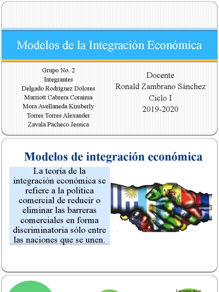 Modelos de La Integracion Economica | PDF | Unión Económica Y Monetaria ...