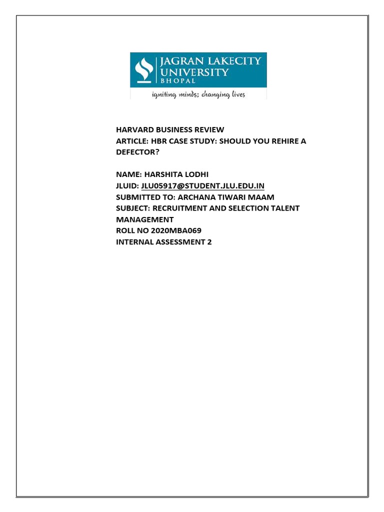 Harvard Business Review | PDF | Reason | Cognition