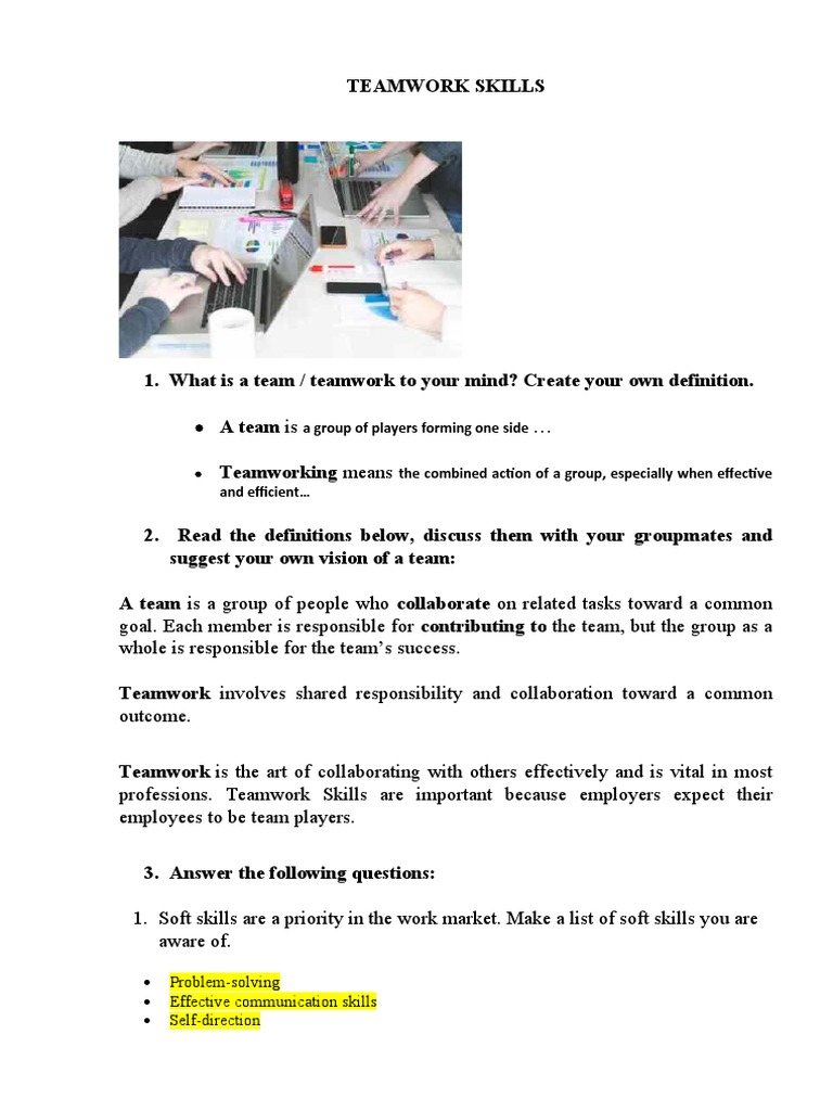 Teamwork. Answers | PDF | Leadership | Decision Making