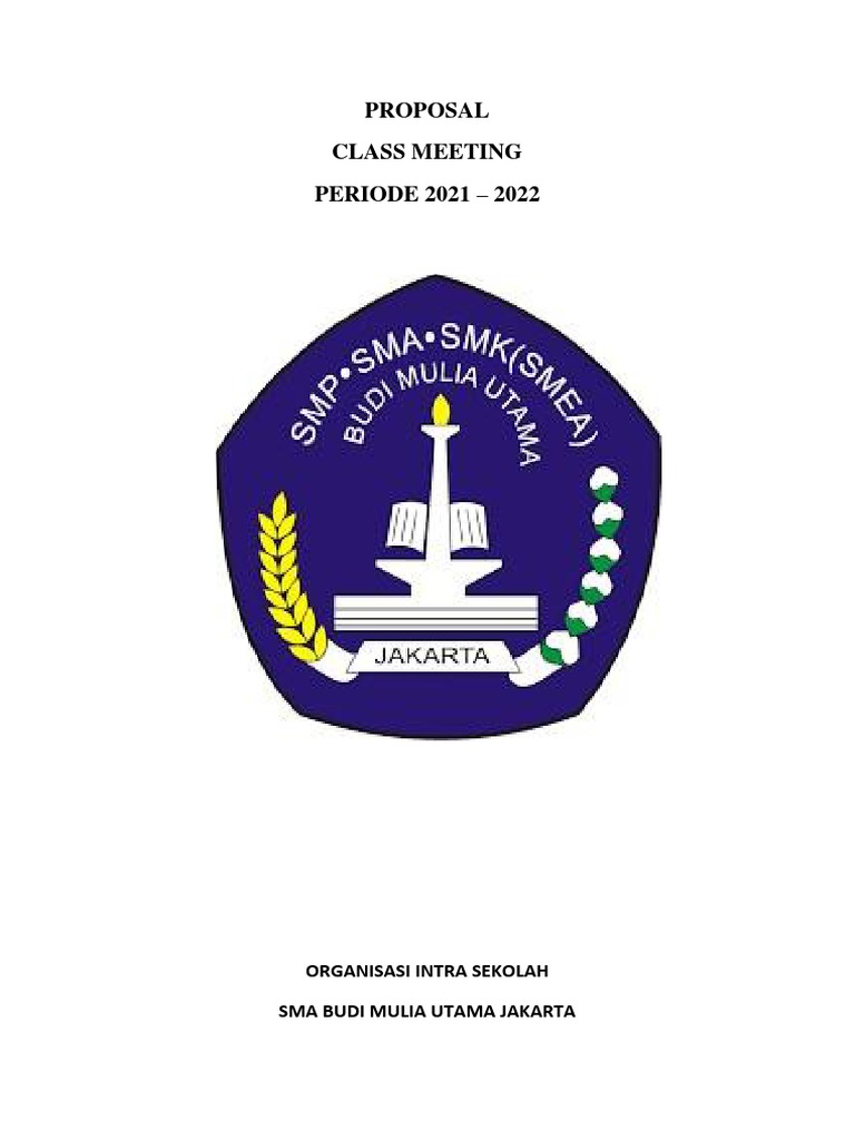 Proposal Kegiatan Class Meeting BMU | PDF