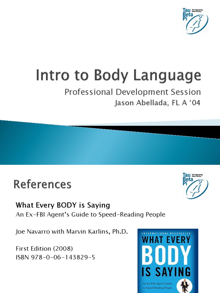 PDS Intro To Body Language | PDF | Body Language | Nonverbal Communication