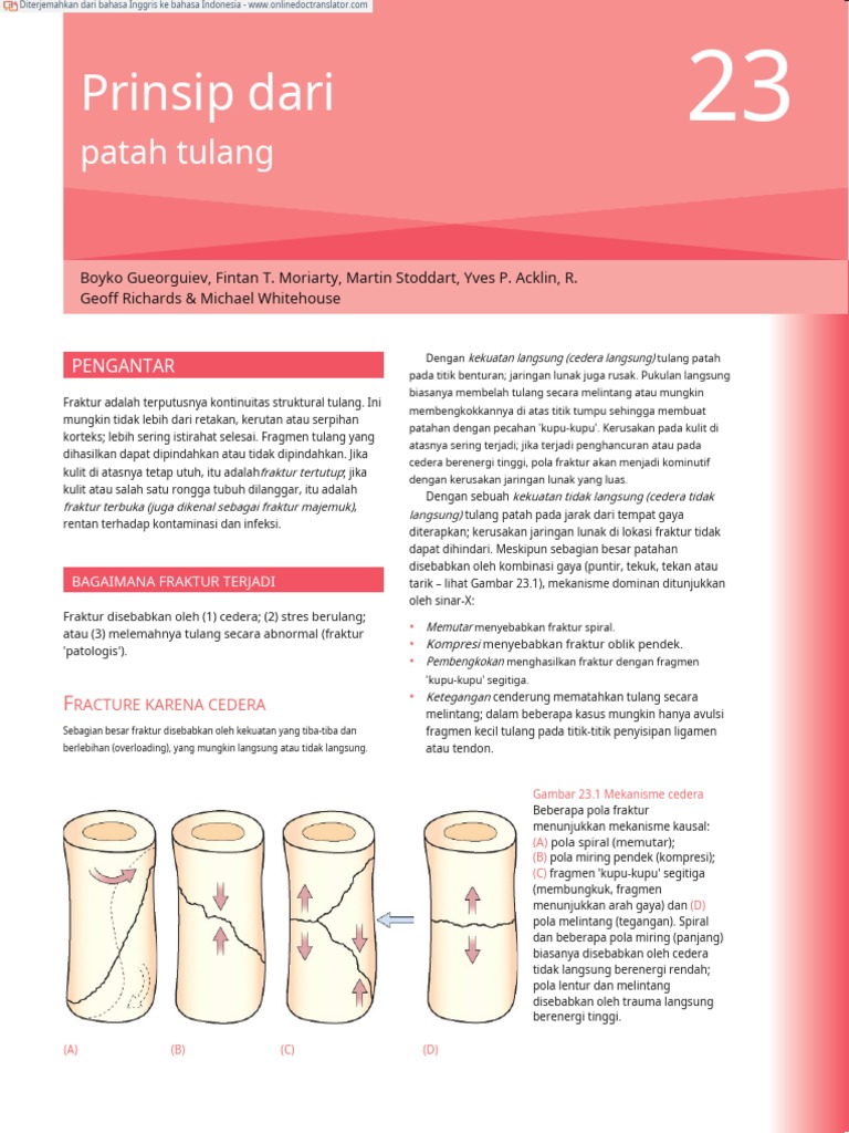 Prinsip Dari: Patah Tulang | PDF