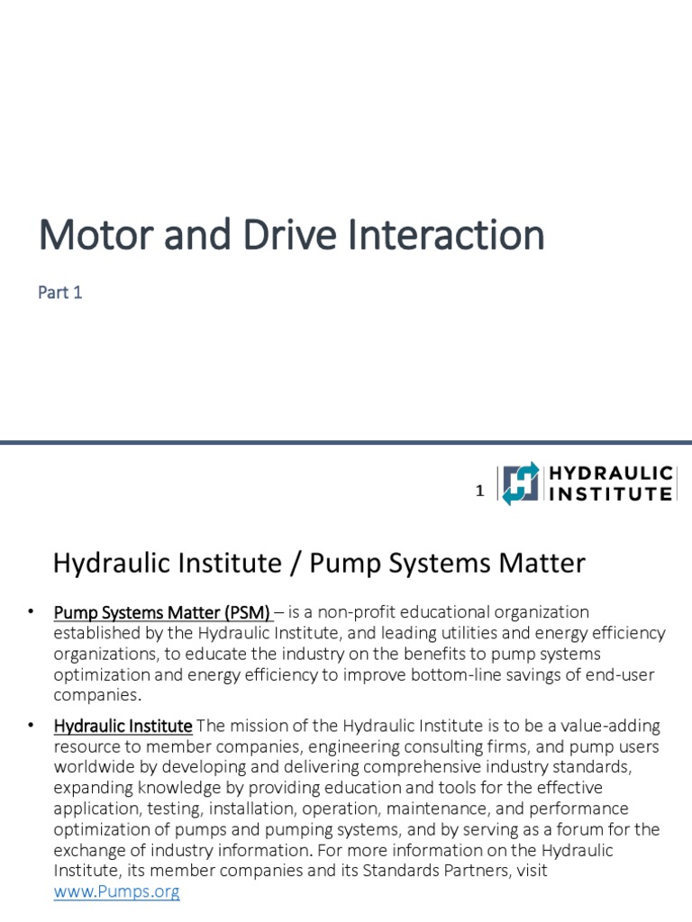 Motors Pumps and Drives - Part 1 | PDF | Pump | Transmission (Mechanics)
