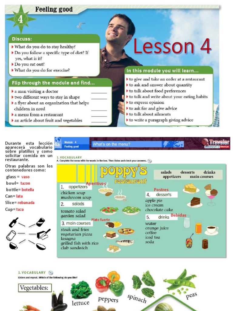 Lesson - 4 - UNIT - 1 BB Práctica Inglés | PDF | Sustantivo | Verbo